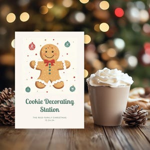 Printable Cookie Decorating Station Sign for Christmas Party ...