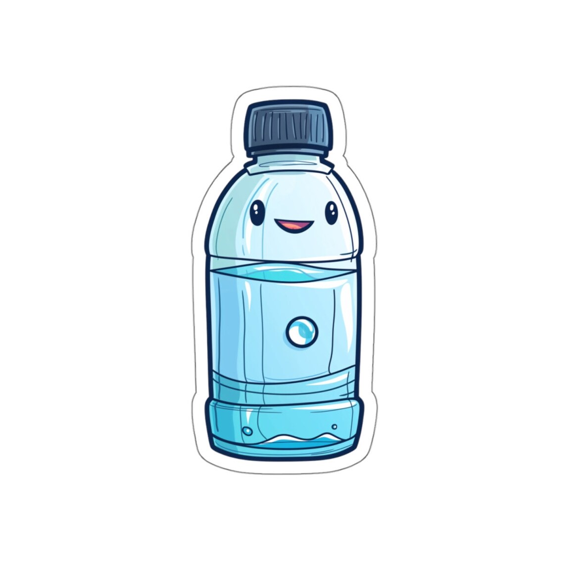 Kawaii Water Bottle Sticker, Cute Water Bottle Sticker, Cute Kawaii ...