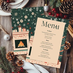 Printable Christmas Menu, Traditional Christmas Menu for Christmas ...
