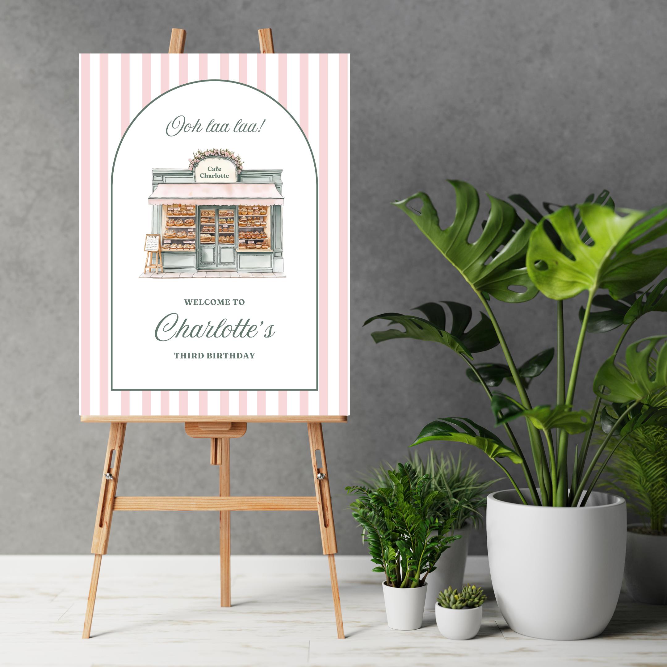 French Patisserie Welcome Sign , Printable Paris Bakery Decor for ...