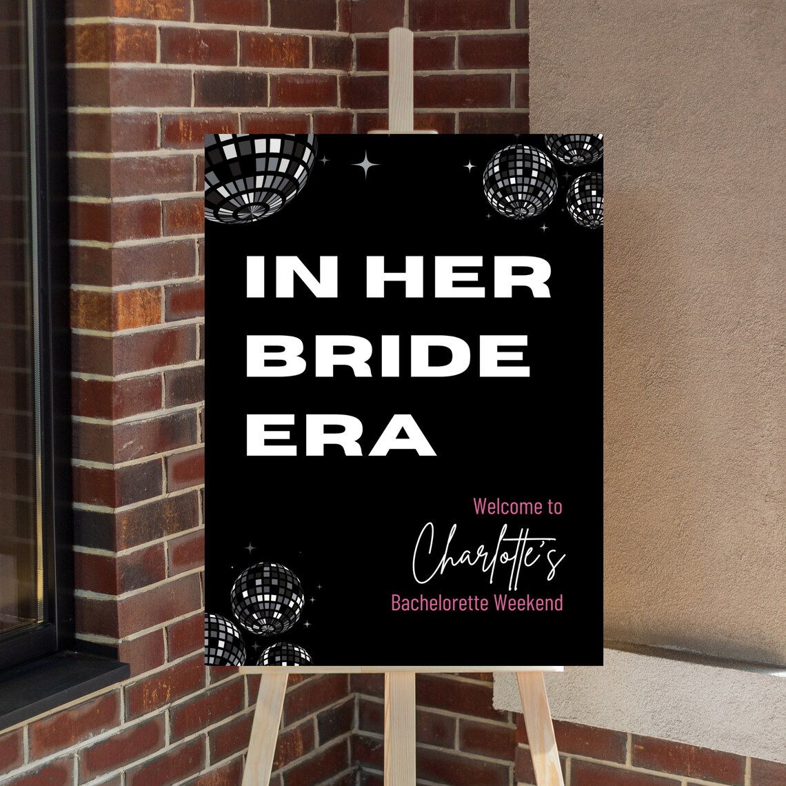 In Her Bride Era Welcome Sign, Eras Bachelorette Party Decor, Era Hen ...