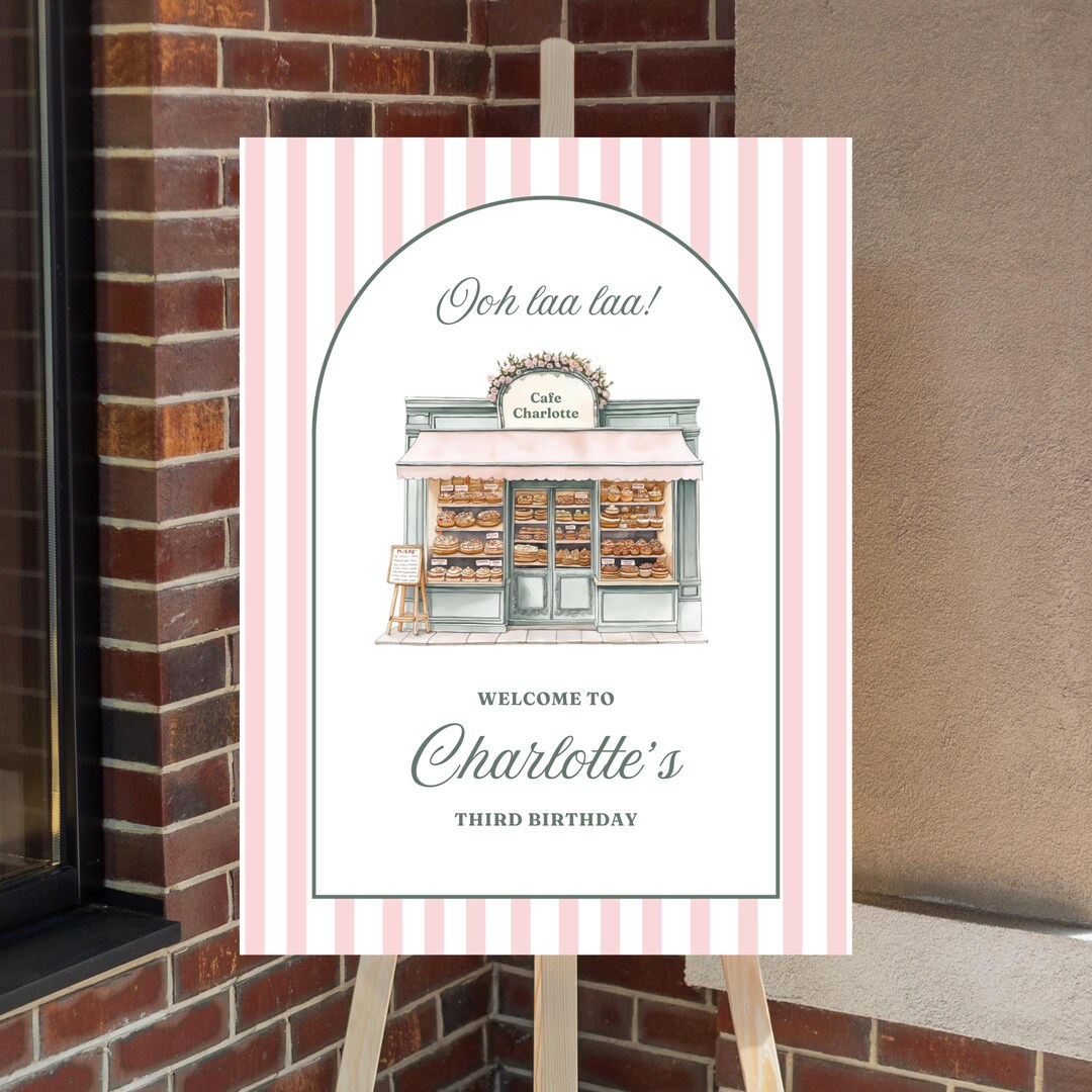 French Patisserie Welcome Sign , Printable Paris Bakery Decor for ...