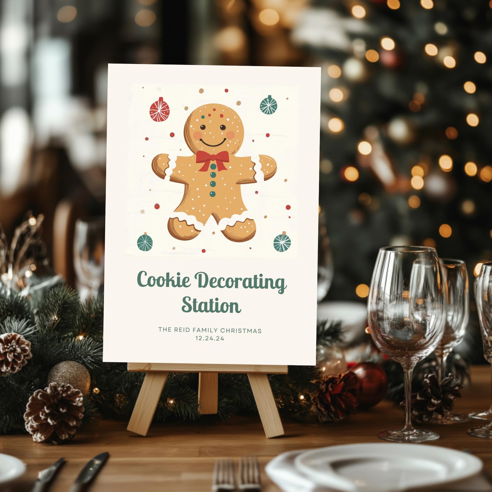 Printable Cookie Decorating Station Sign for Christmas Party ...