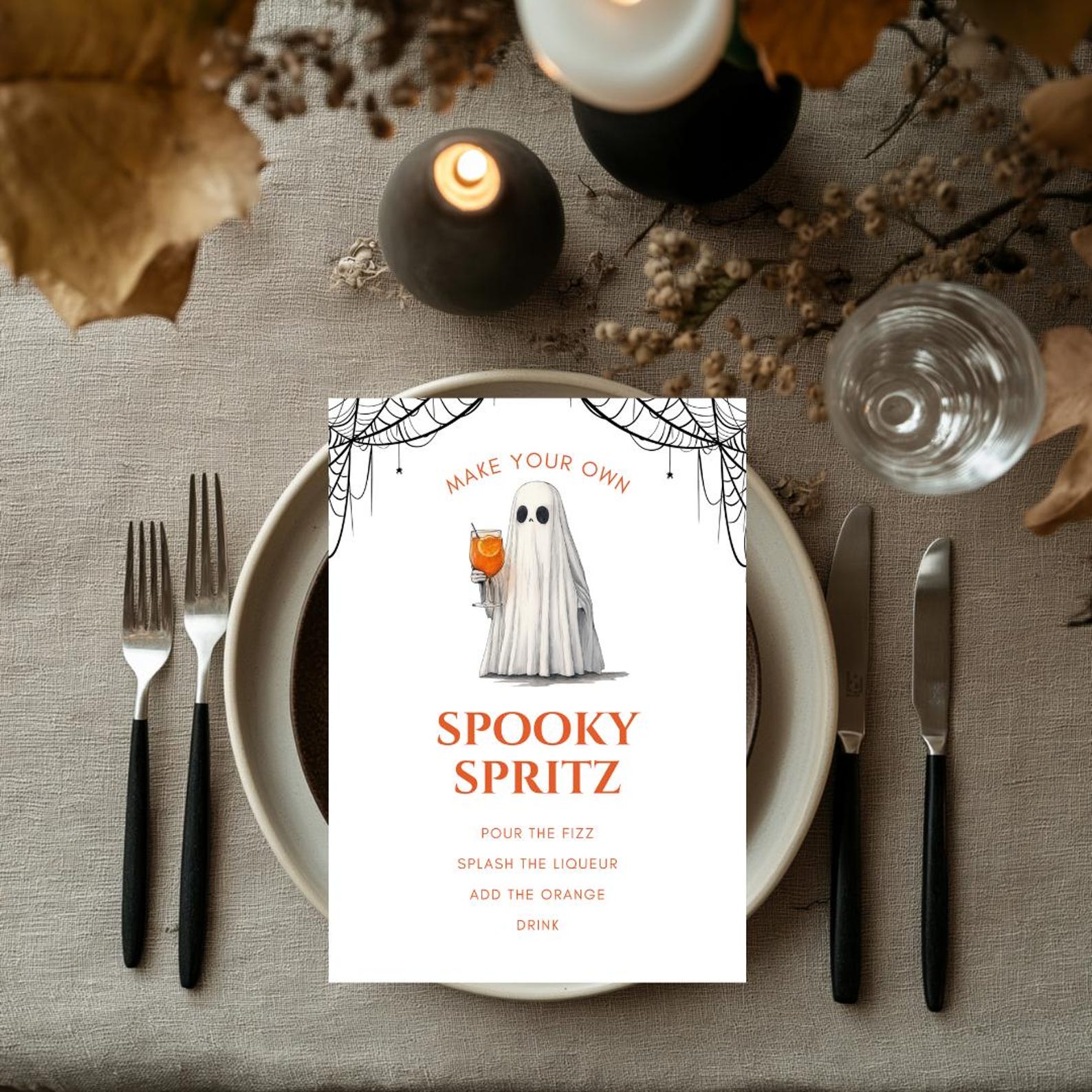 Spooky Spritz Halloween Party Sign, Halloween Bar Sign, Halloween ...