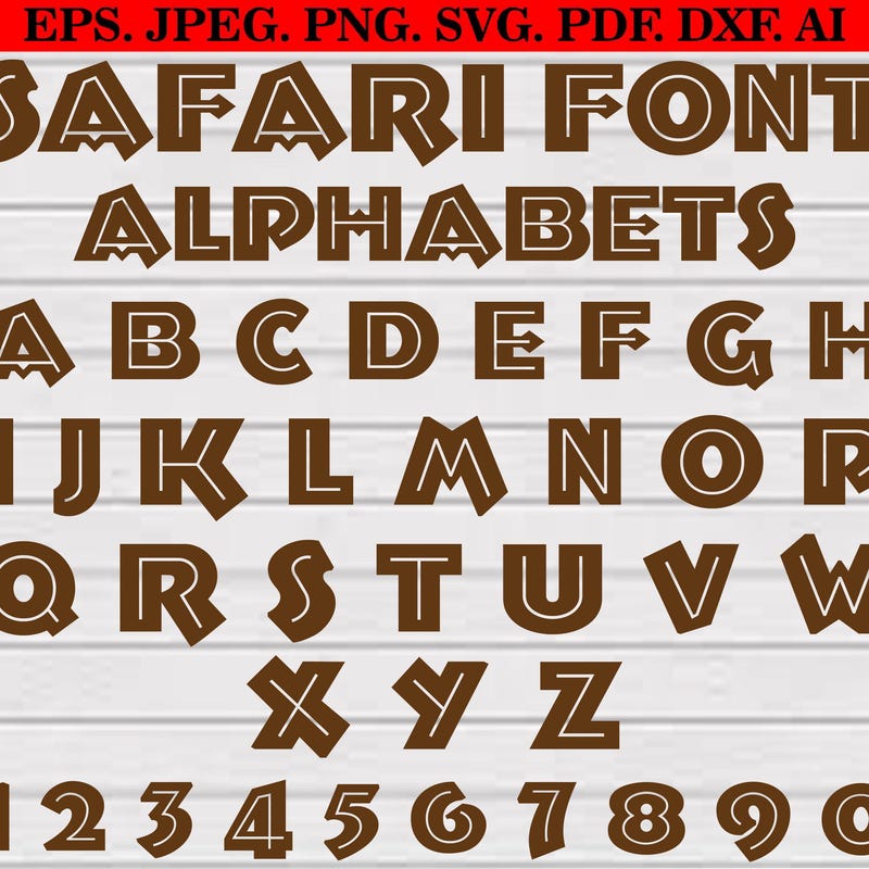 Safari Letters - Etsy