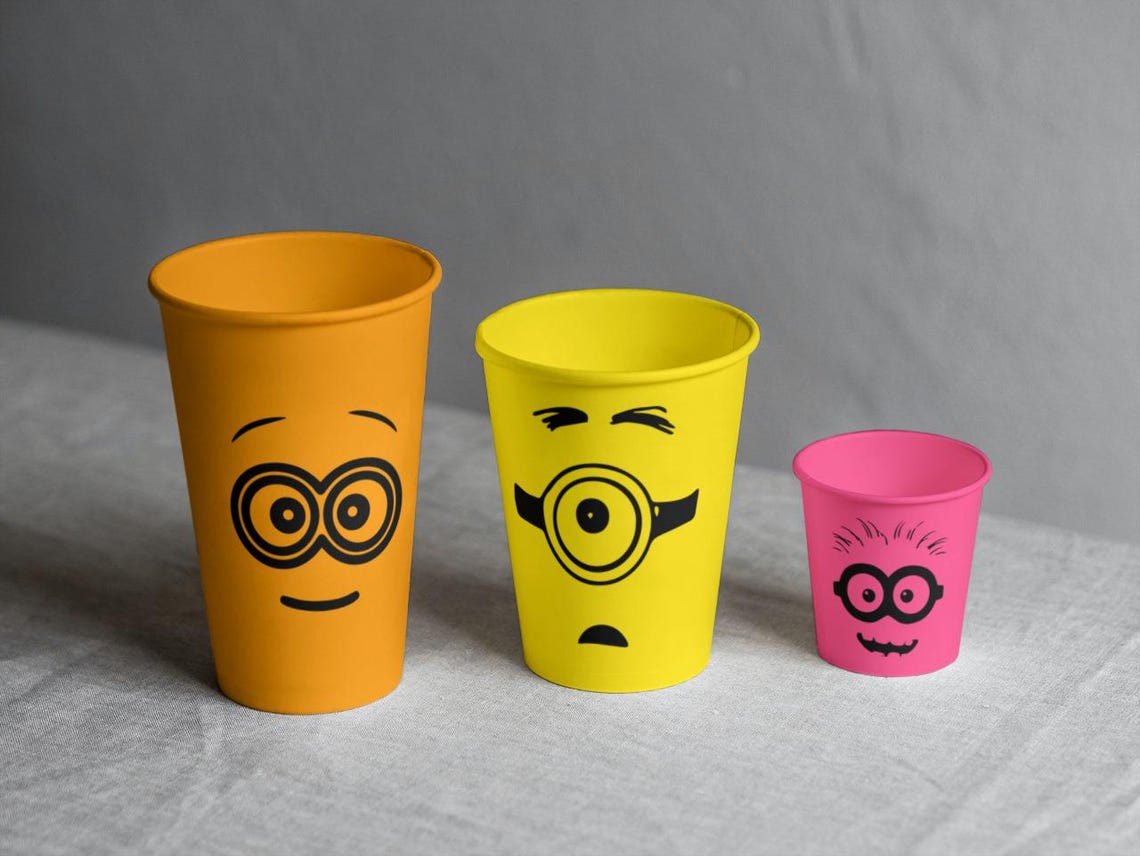 Paquete de Svg de cara de Minion, Svg de cara de Minion, Clipart de ...