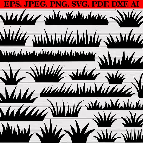 Grass Svg - Etsy