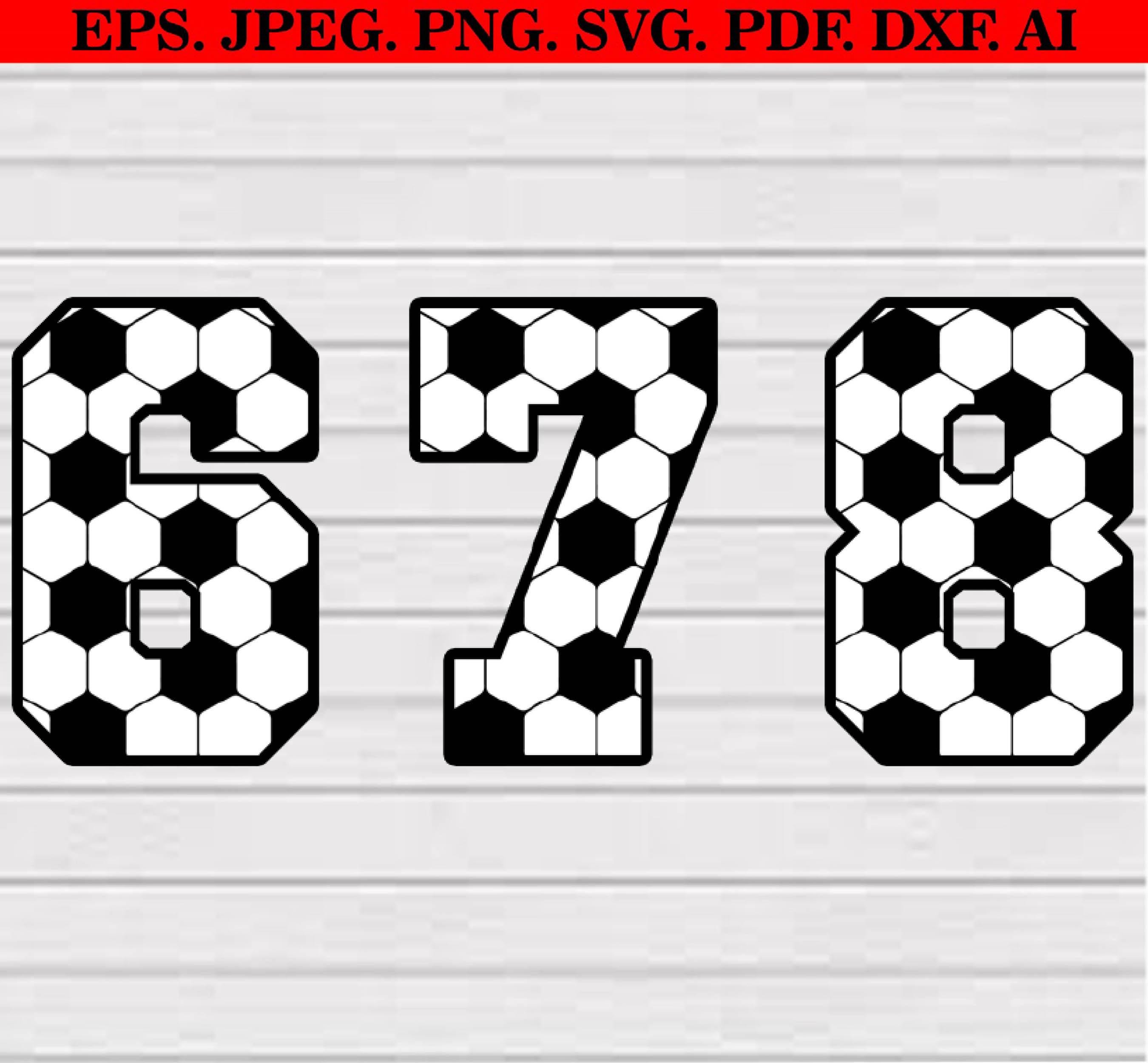 Soccer Svg Bundle, Soccer Numbers Svg, Varsity Soccer Numbers Svg ...