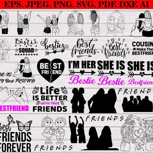 Best Friend Svg - Etsy