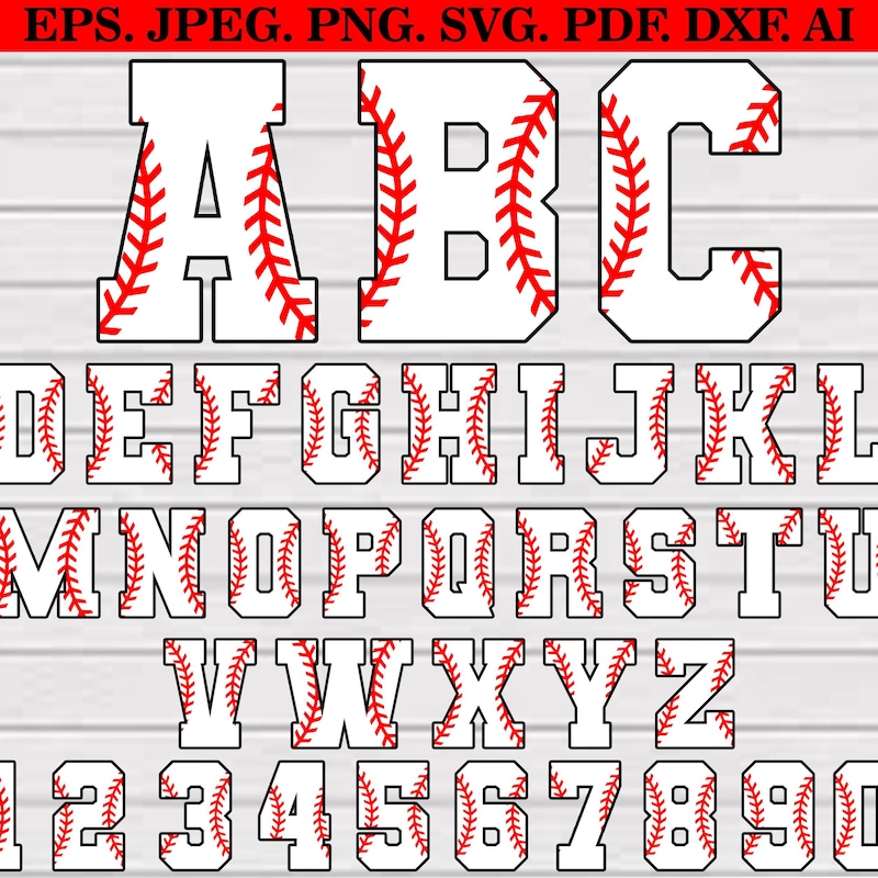 Baseball Letters - Etsy