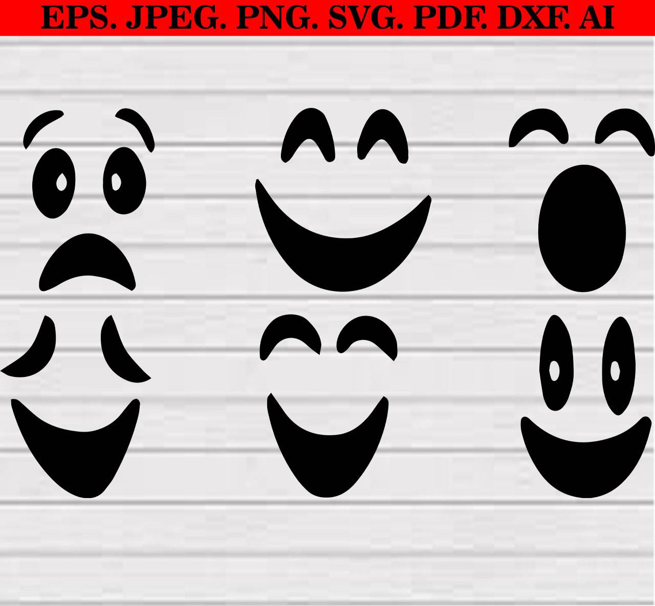 Ghost Face Svg Bundle, Halloween Svg, Ghost Face Svg Cut Files for ...