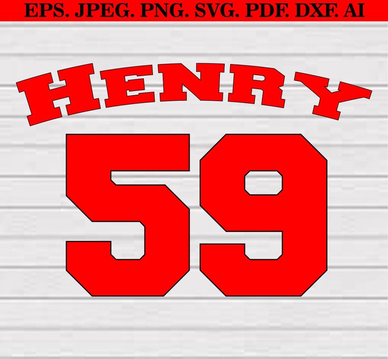 Jersey Numbers SVG PNG Bundle, Football Basketball Numbers 0-9 Svg ...