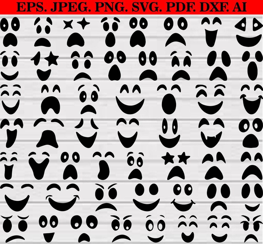 Ghost Face Svg Bundle, Halloween Svg, Ghost Face Svg Cut Files for ...