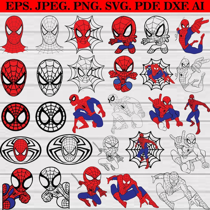 Spiderman Svg - Etsy