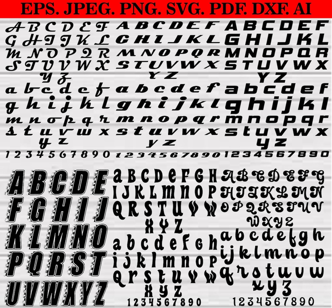 Cars Font Svg Bundle, Cars Font Cricut, Birthday Font Svg, Cars ...