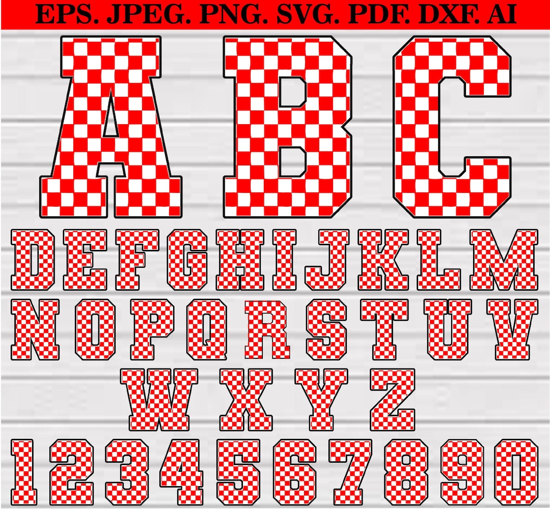 Racing Flag Font Svg Bundle, Racing Flag Letters Svg, Racing Flag ...