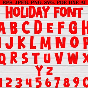 Holidays Font Svg Bundle, Holidays Font TTF, Holidays Script Font Svg ...