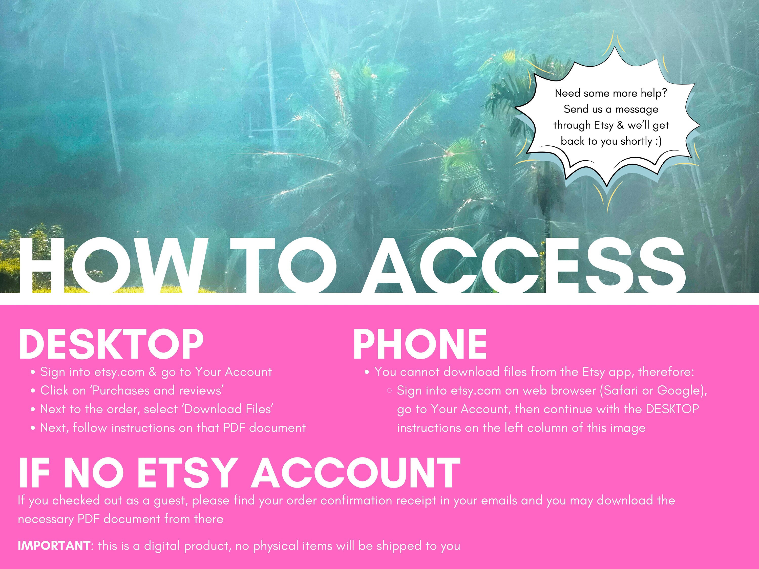 Digital Birthday Bali Trip Invitation, Pink, Itinerary, Invite, E ...