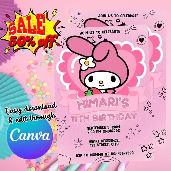 Melody Invitation - Etsy