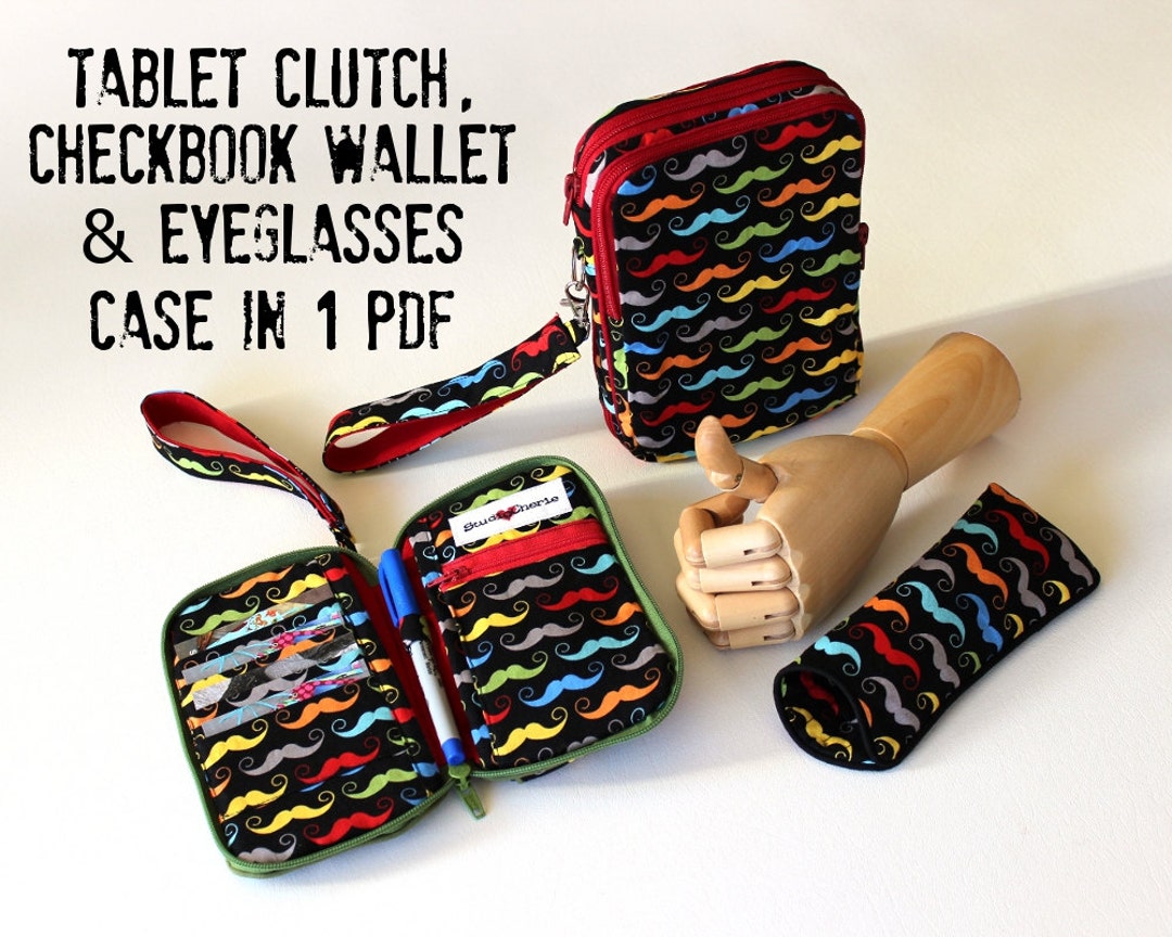 Wallet Pattern, Zip Around Checkbook Size and Tablet Clutch Size ...