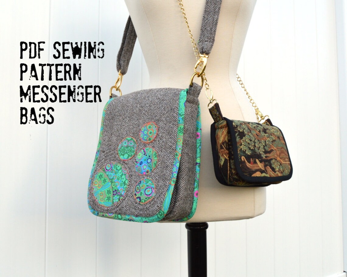 Messenger Bags Sewing Pattern Including Small Saddle Bag With Fringe ...