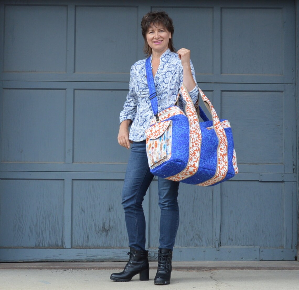 How to Make a Zip Around Duffel Travel Bag Sewing Pattern With - Etsy