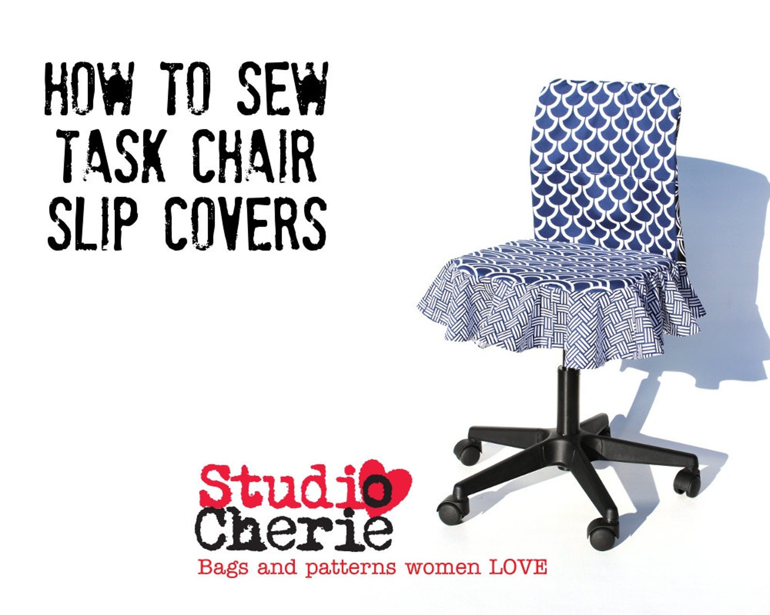 Back to School Dorm Decor DIY Chair Slipcover How to Sewing Pattern and ...