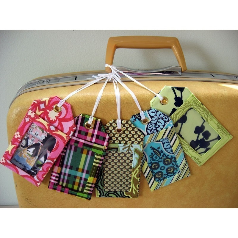 Fabric Luggage Tag - Etsy