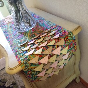 Sewing Pattern Prairie Points Runner and Pillow QAYG Quilt as You Go - Etsy