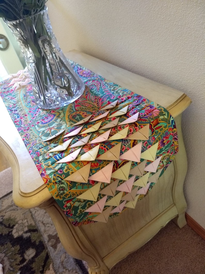 Sewing Pattern Prairie Points Runner and Pillow QAYG Quilt as - Etsy