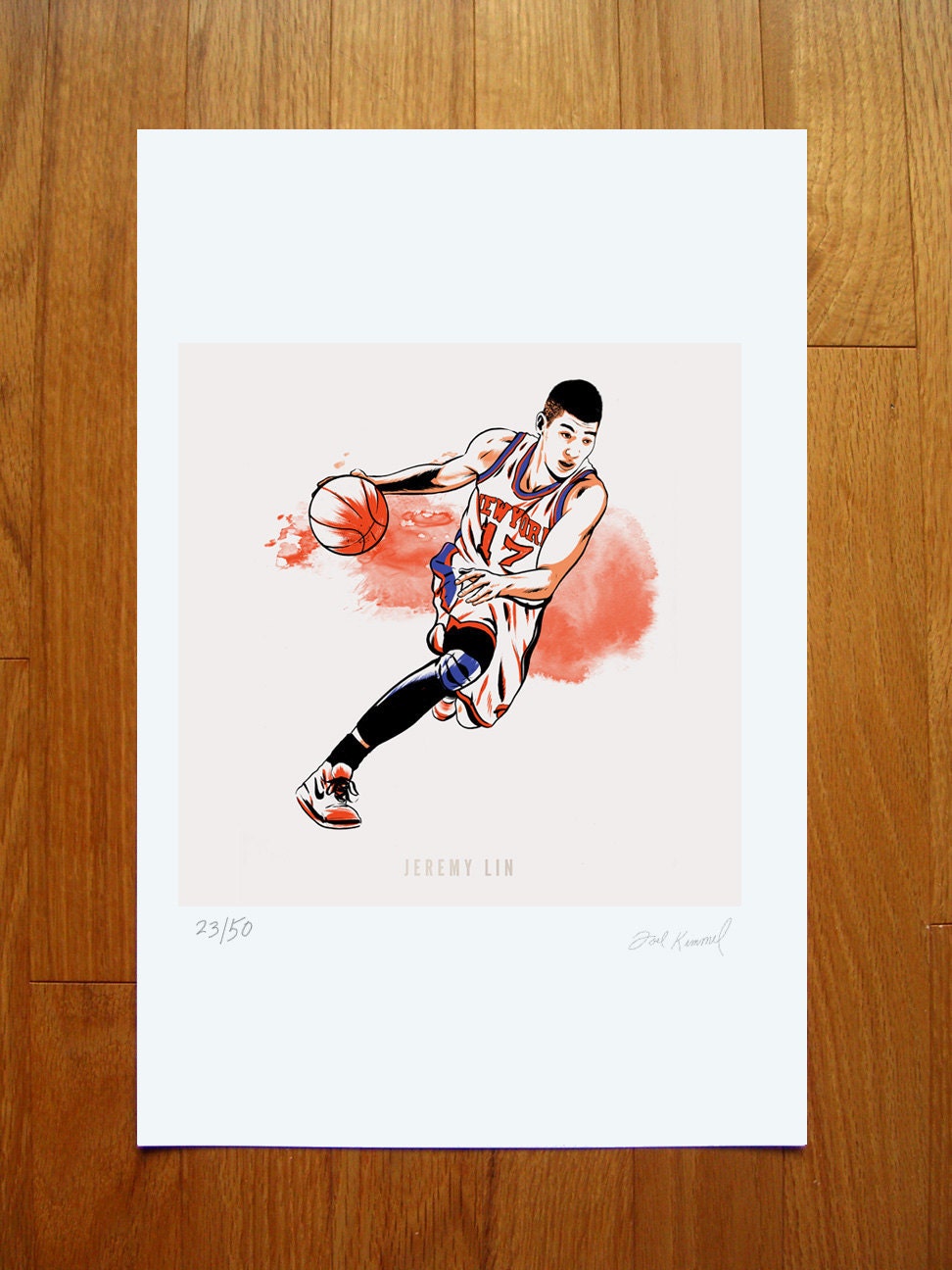 Jeremy Lin NBA Basketball Player New York Knicks Illustrated - Etsy