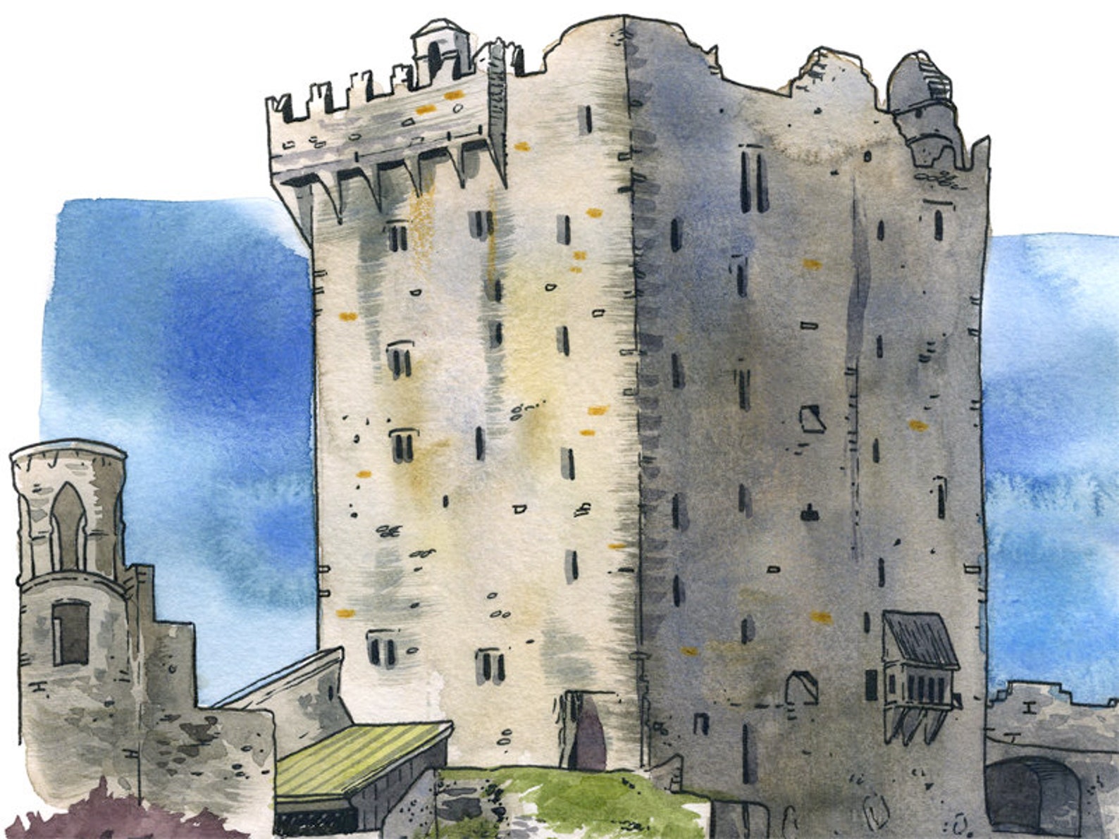 Beautiful Blarney Castle, County Cork, Ireland: Archival Giclée Art ...