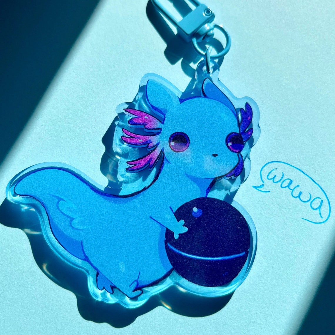 Rivulet Rain World 3 Blue Keychain / Charm - Etsy