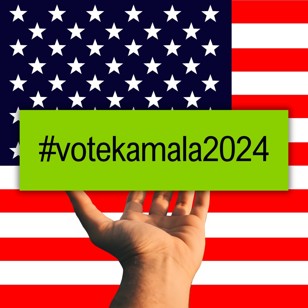 Vote Kamala Harris is Brat 2024 X Brat Inspired Bumper Sticker & Magnet ...