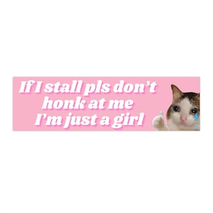 If I Stall Pls Don't Honk at Me Stick Shift Bumper Sticker & Magnet ...
