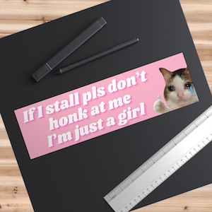 If I Stall Pls Don't Honk at Me Stick Shift Bumper Sticker & Magnet ...