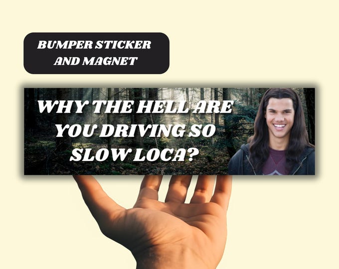 Why Are You Honking Loca Car Magnet | Funny Bumper Stickers 10x3 - Etsy