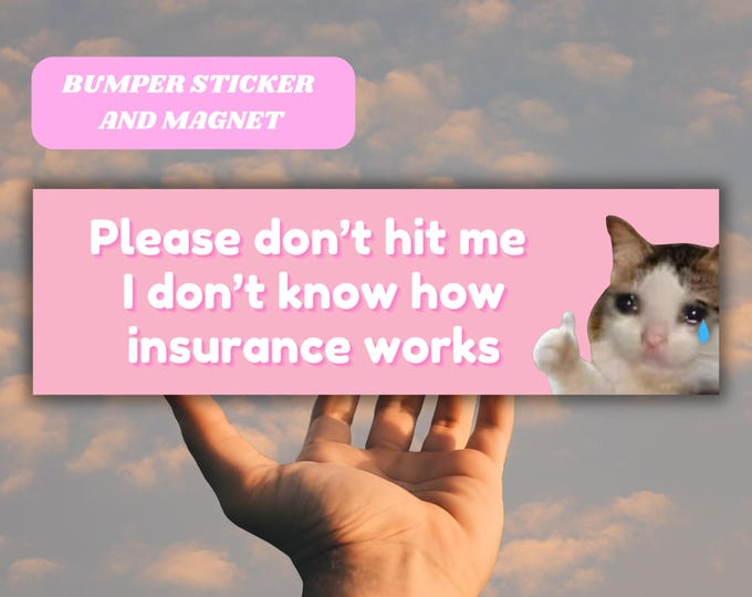 This is Who Youre Angry at Sad Hamster Car Bumper Sticker Crying Funny ...