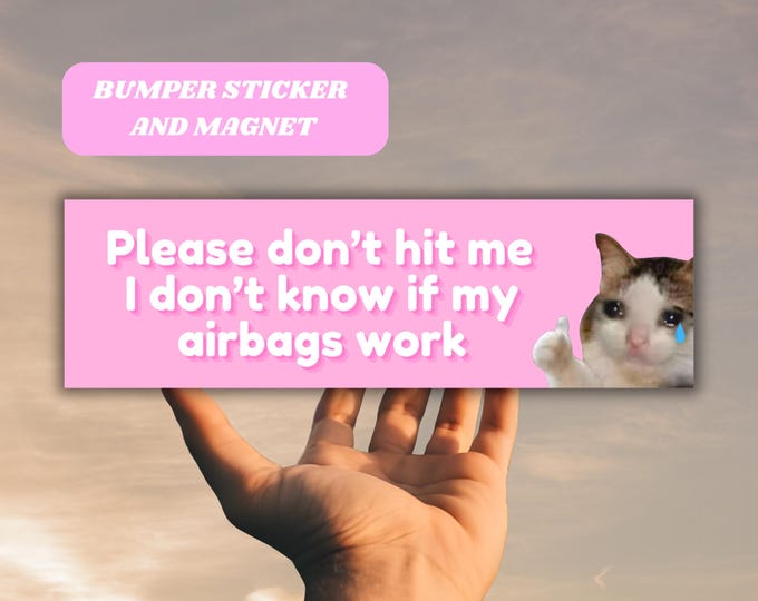 This is Who You're Honking at | Cat Meme Car Bumper Sticker OR Magnet ...
