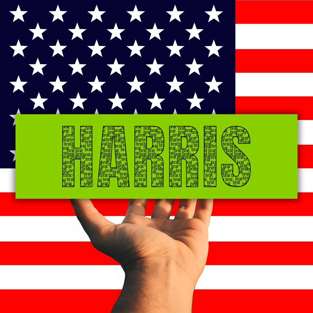 Kamala Harris Brat Album Bumper Sticker & Magnet Funny Meme Tiktok Gen ...