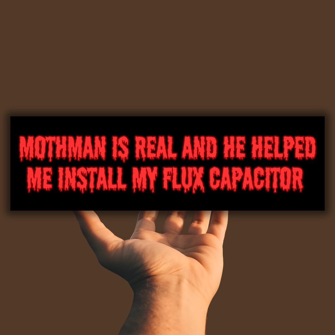 Mothman is Real He Helped Me Install My Blinker Flux Capacitor Funny ...