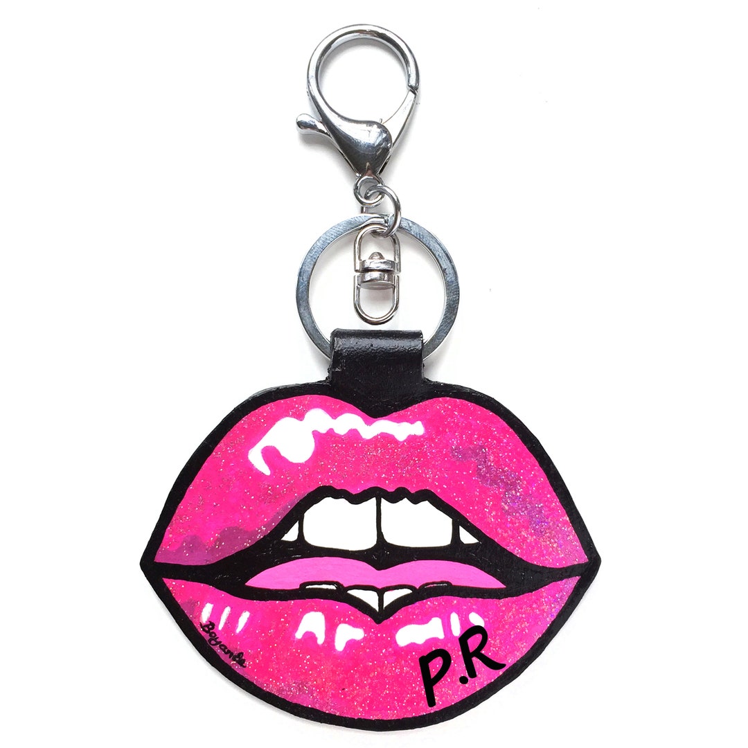 Luxury Leather Bag Charm, Unique Bag Charm, Cute Key Chain, Handmade ...