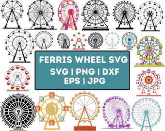 High Quality Ferris Wheel SVG Bundle, Ferris Wheel Dxf, Ferris Wheel ...