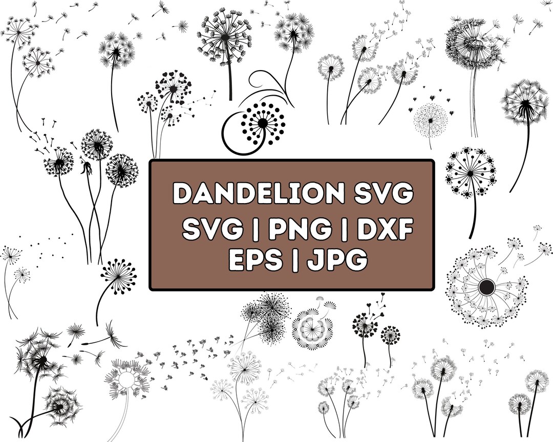 Dandelion SVG, Dandelion Svg Bundle, Dandelion Vector, Dandelion Cricut ...