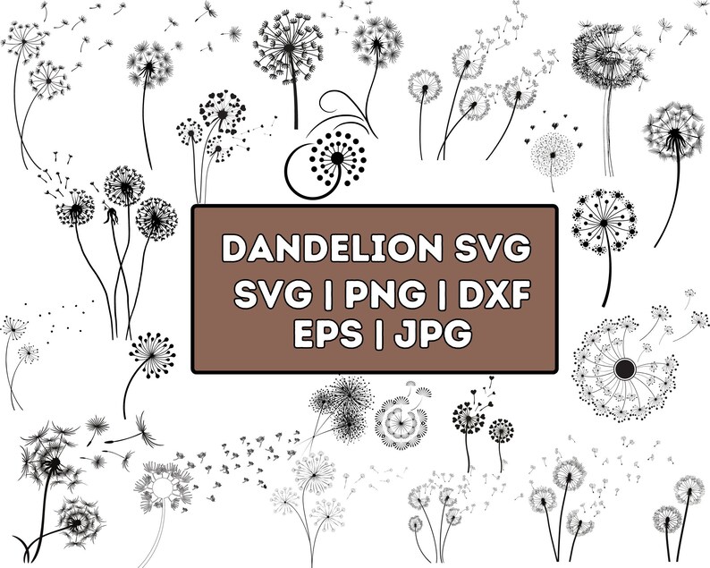 Dandelion SVG, Dandelion Svg Bundle, Dandelion Vector, Dandelion Cricut ...