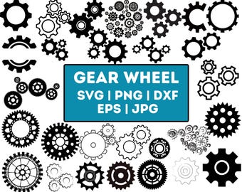 Gears SVG Bundle | Cogs and Gears Svg | Gears PNG | Gears Clipart ...