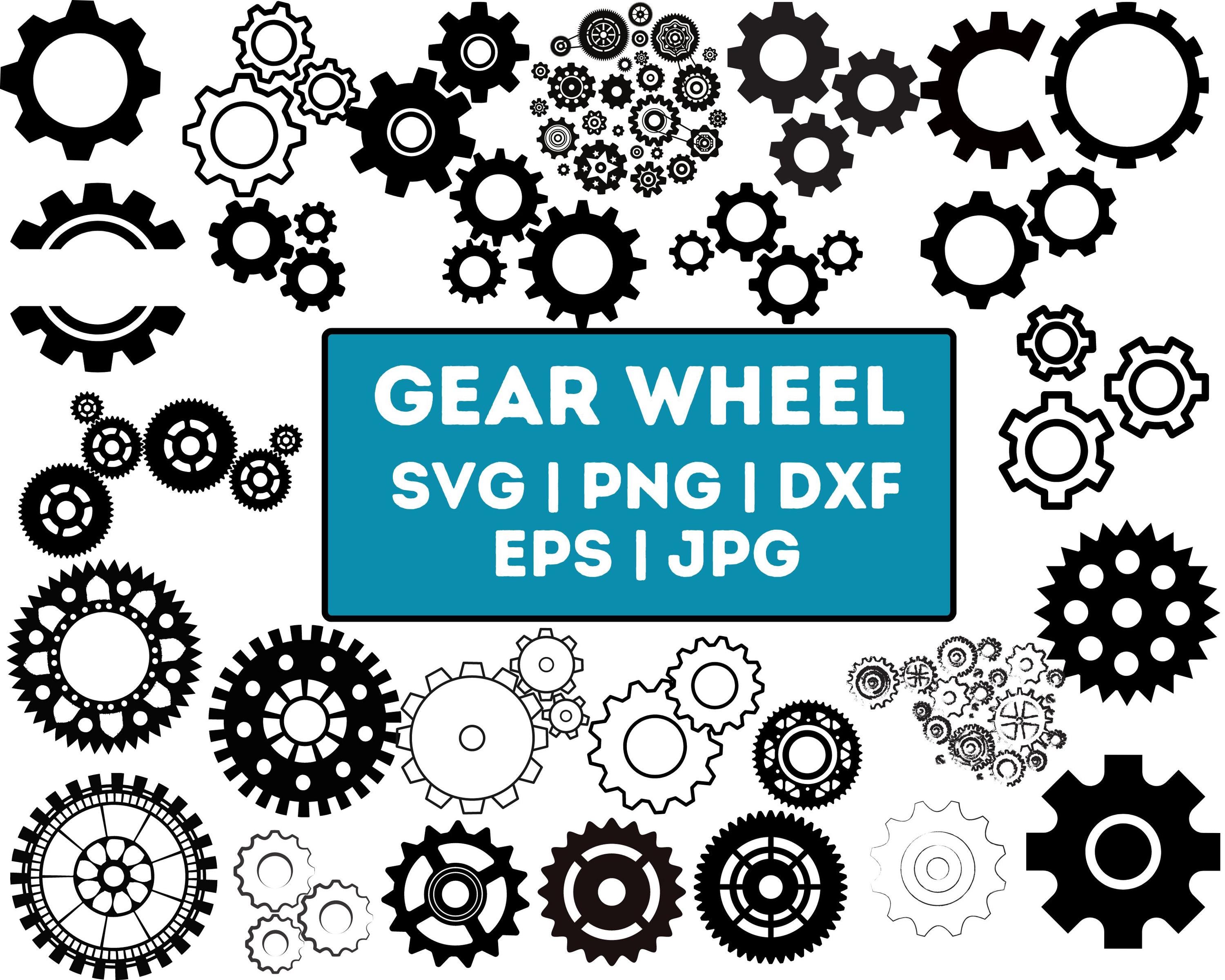 Gears SVG Bundle Cogs and Gears Svg Gears PNG Gears Clipart Metal Gears ...