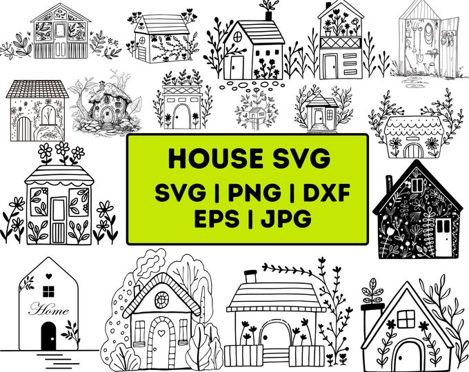 Haus Clipart, Haus Png, kleines Haus svg, süsses Haus, Haus SVG, Haus ...