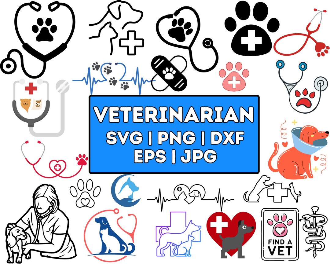 Veterinarian SVG Bundle\ Animals Svg\ Pet Doctor Svg\ Doctor Svg ...