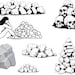 Pile of Rocks Boulder Stone Stack Mound Heap Quarry Png,svg,eps,cricut ...
